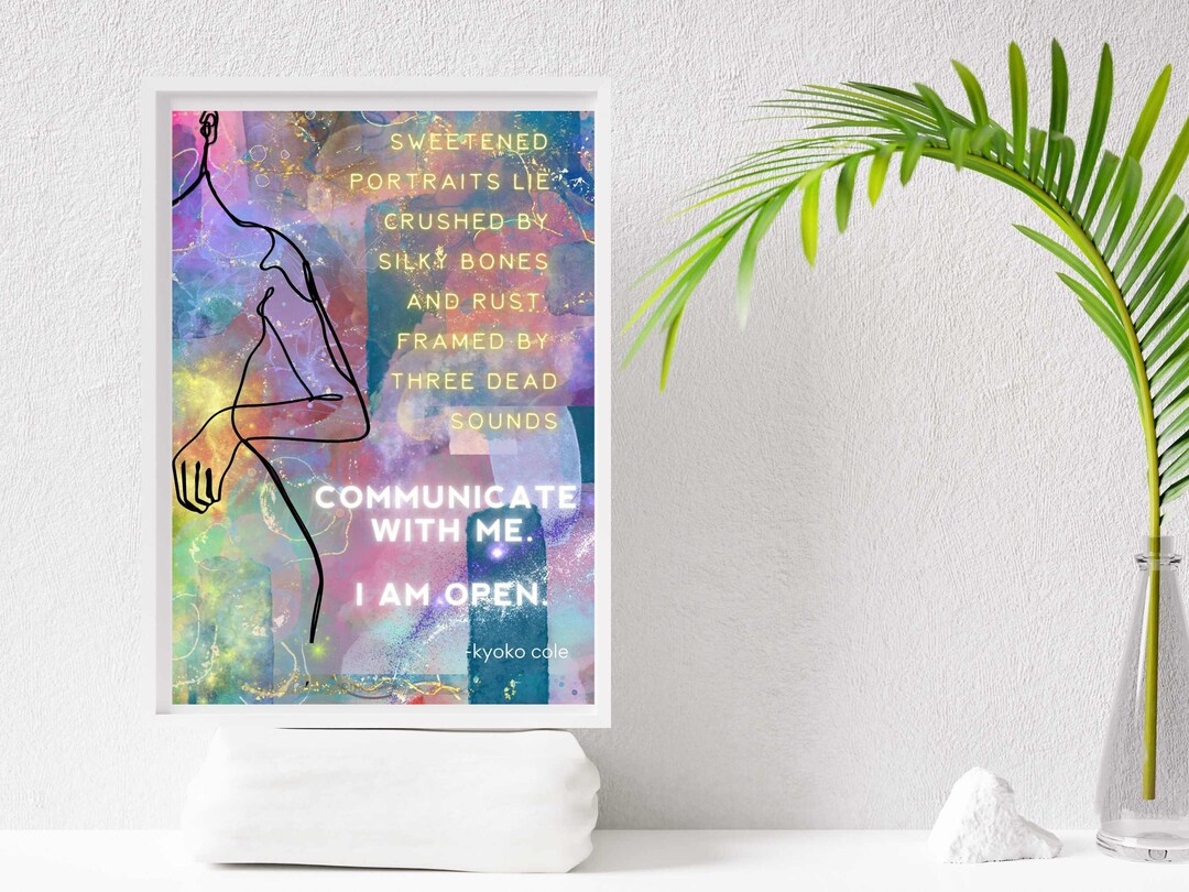 I Am Open Poem Art Print by Kyoko Cole (digital Download) - Etsy