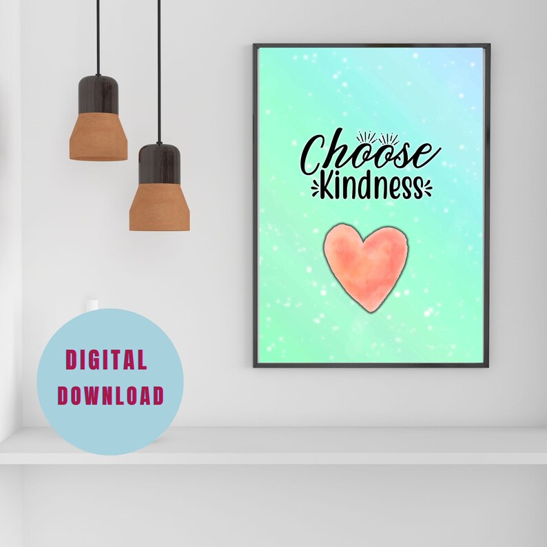 Welcome Change Inspirational Digital Download Printable Floral Positive ...