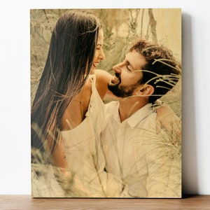 Custom Wood Photo Print, Personalized Portrait on Birch Wood - Etsy