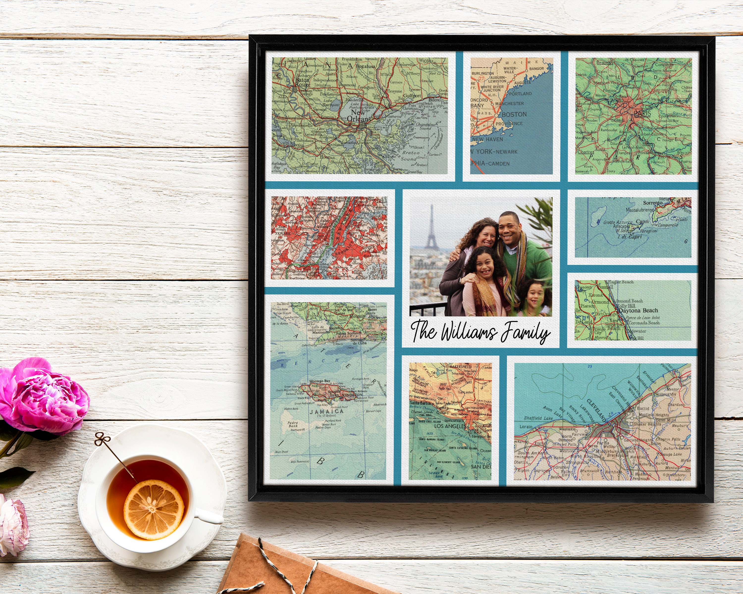 Personalized Collage on Canvas Wedding Anniversary Gift - Etsy