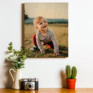 Custom Wood Photo Print, Personalized Portrait on Birch Wood - Etsy