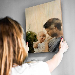 Custom Wood Photo Print, Personalized Portrait on Birch Wood - Etsy