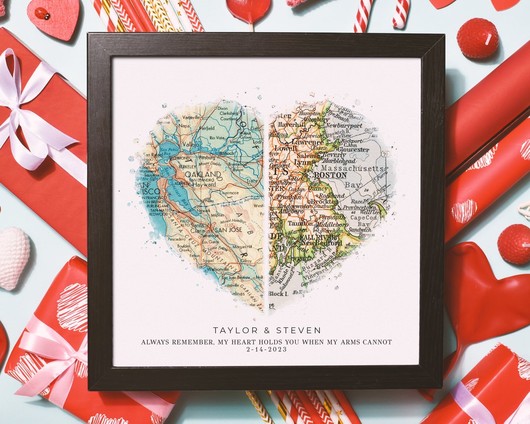 Personalized Heart Shaped Map for Long Distance Relationships ...