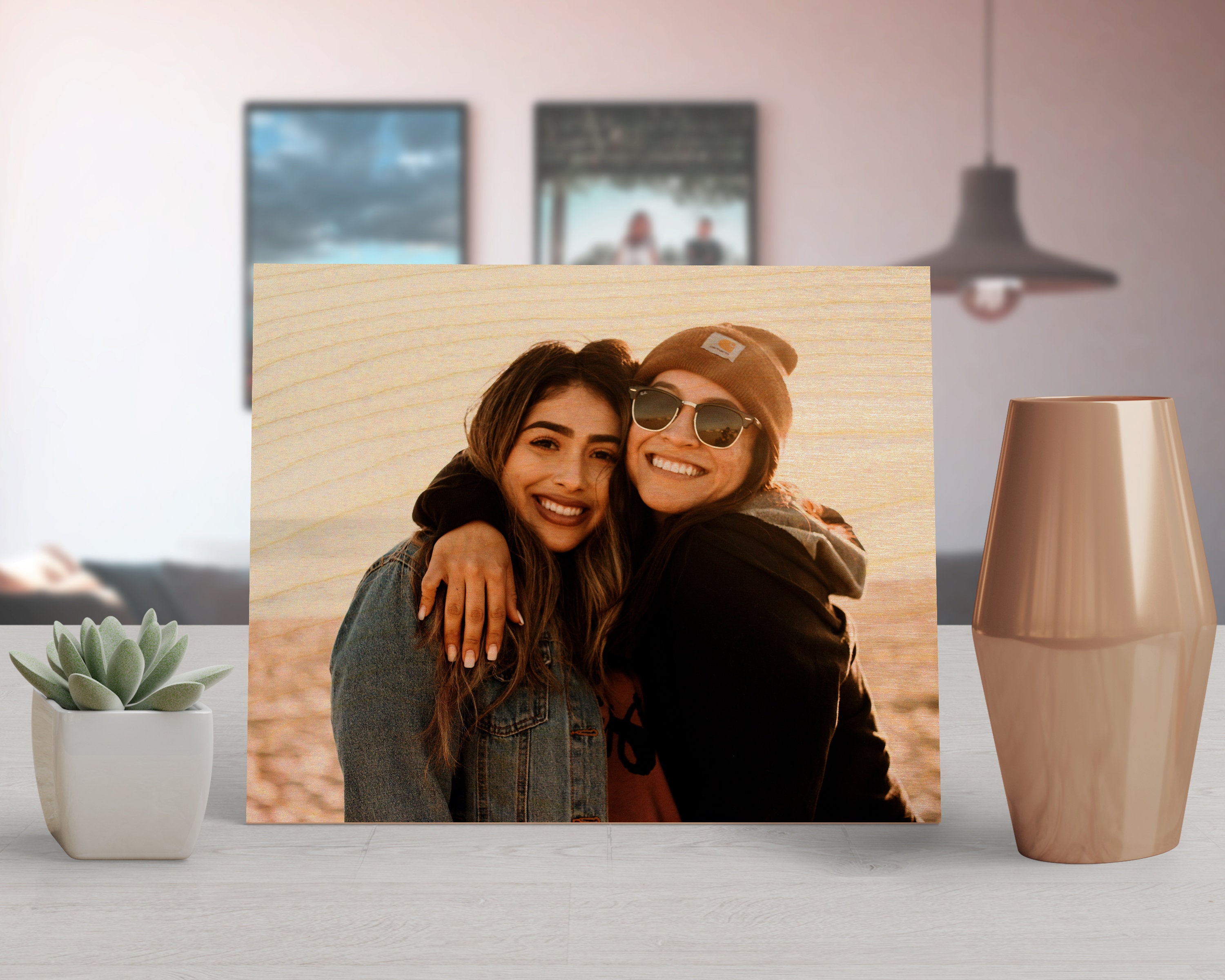 Custom Wood Photo Print, Personalized Portrait on Birch Wood - Etsy