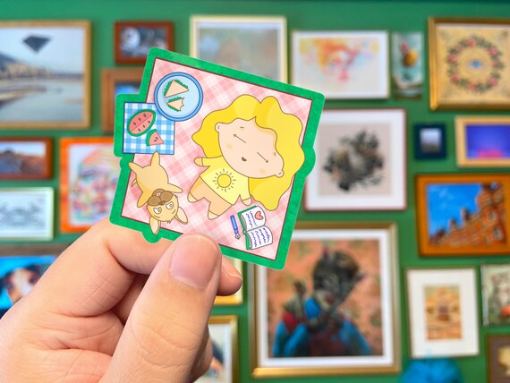 Sunny Sweet Sticker: Cute Kawaii Girl Sticker Go on a - Etsy