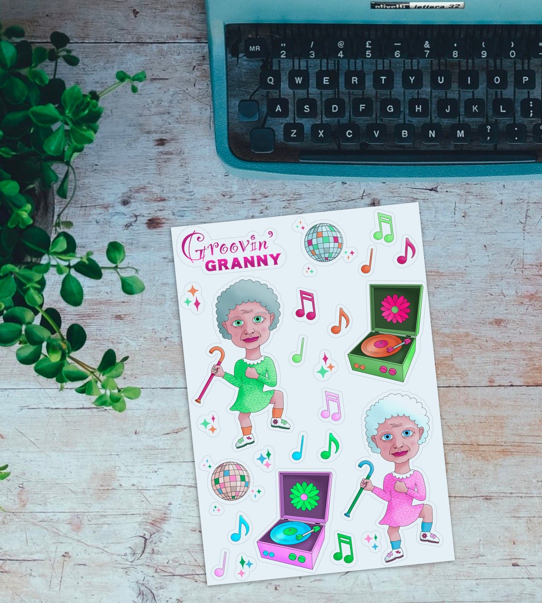 Groovin' Granny - Grandma Got Her Groove Back - Dancing Diva - Fun Cute ...