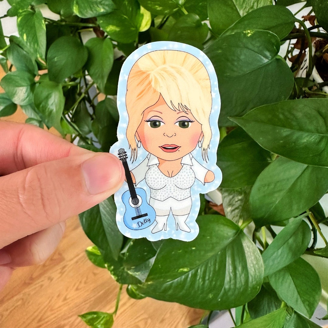 Dolly Parton Vinyl Sticker - Kawaii Sticker - Dolly Parton Gift - Etsy