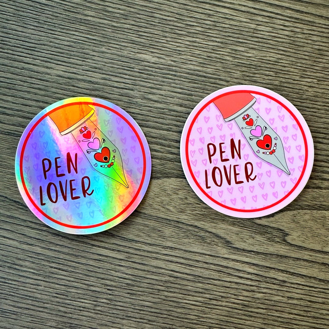 Pen Lover - 3'' Fountain Pen Vinyl Sticker - Etsy