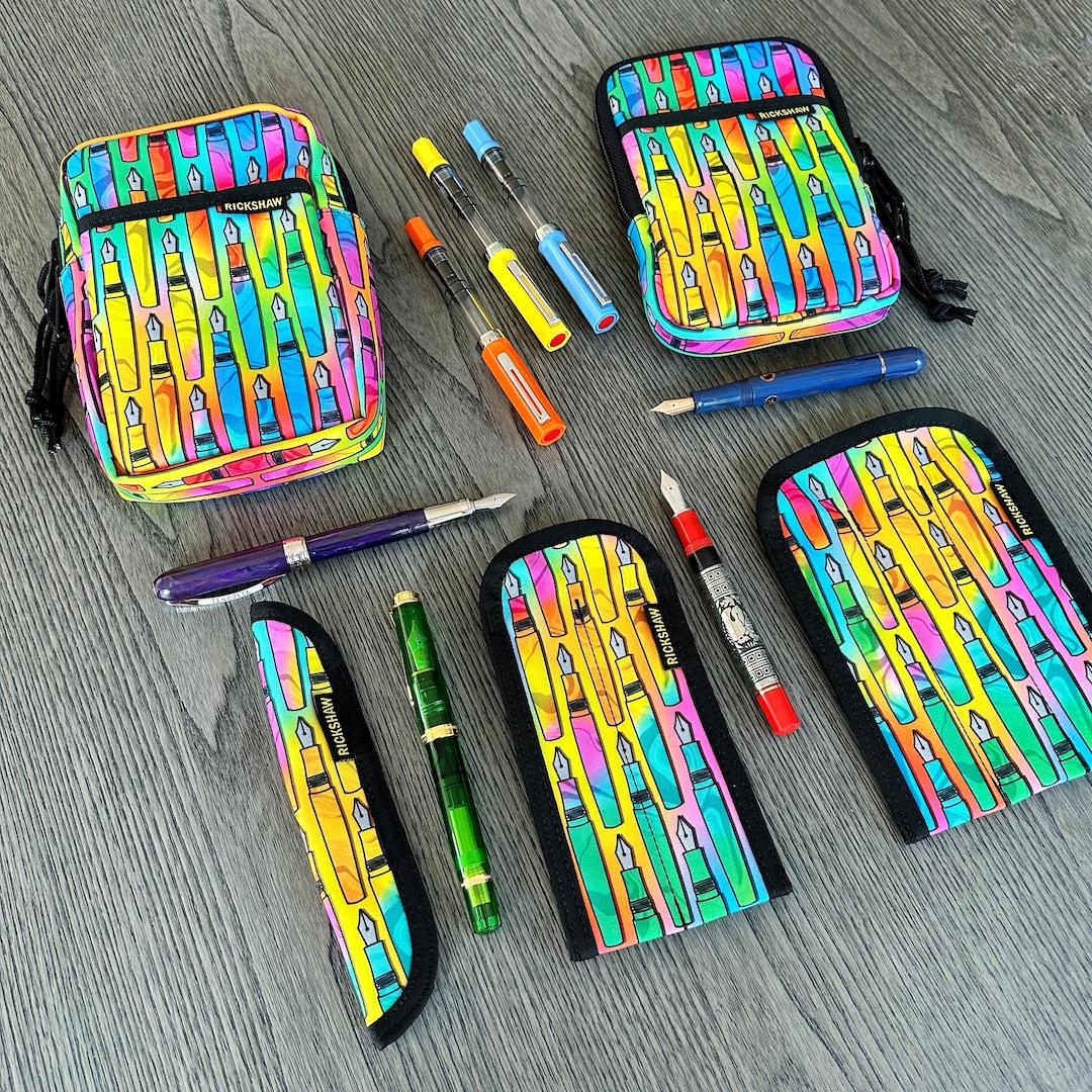 Rickshaw Bags - Rainbow Fountain Pens - Pen Cases - Etsy