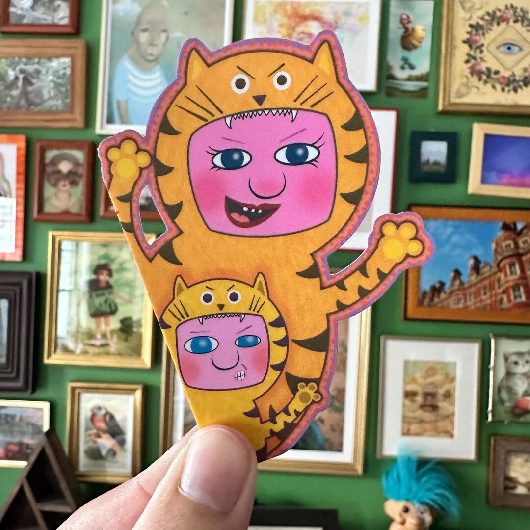 Tiger Mom Vinyl Sticker - Etsy