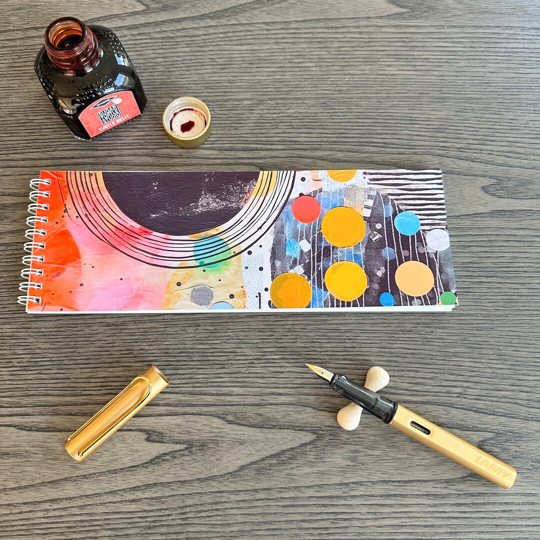 Collage Art Notebook - Half B5 - Fountain Pen Friendly Japanese Paper ...