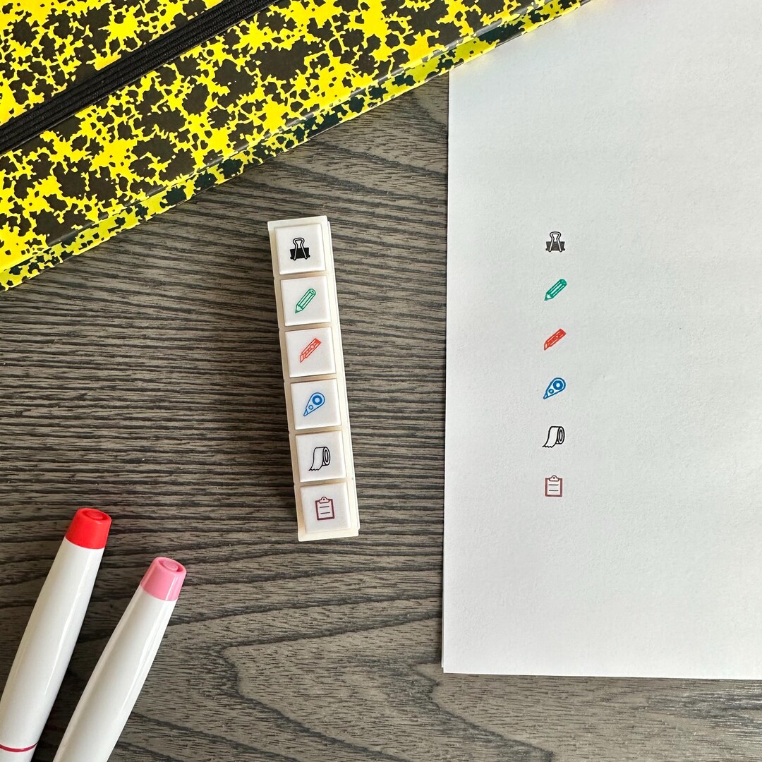 Kodomo Push-button Stamps - Multi-colored - Etsy