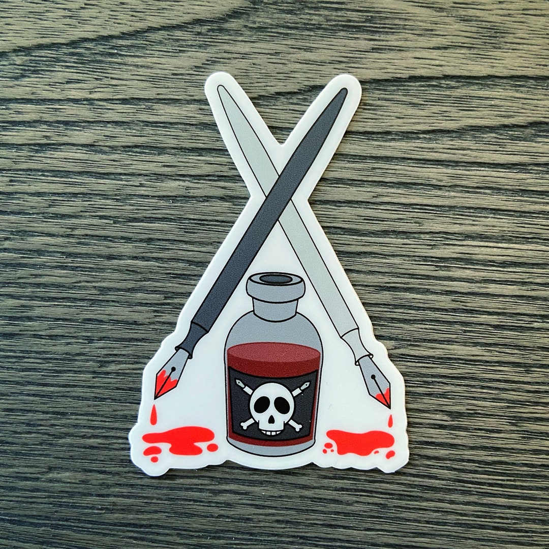 Poison Pen Fountain Pen Vinyl Sticker - Etsy
