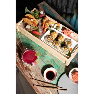 Sushi Box, Box, Bento Box, Serving Sushi, Small - 15x30 Cm - Etsy
