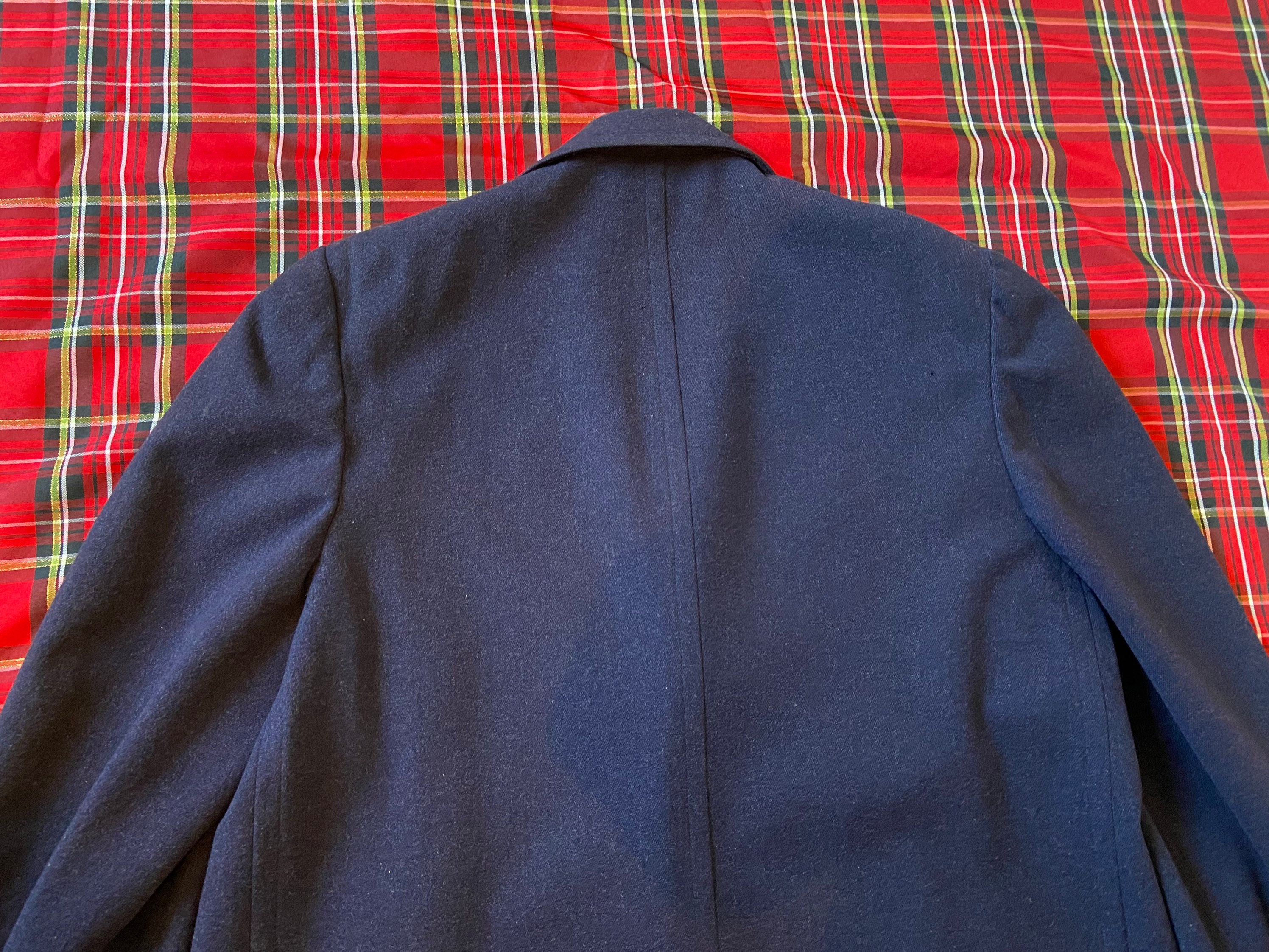 1940s Navy Blue Mens Vintage Overcoat - Etsy