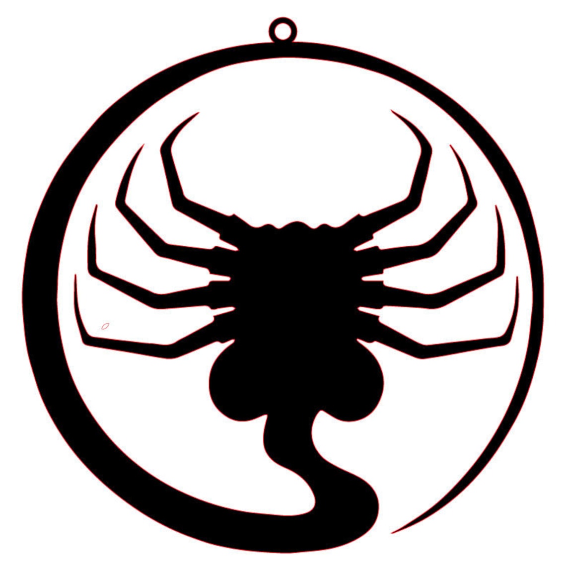Alien Monster Face Hugger Ornament Adobe Illustrator Vector File ...