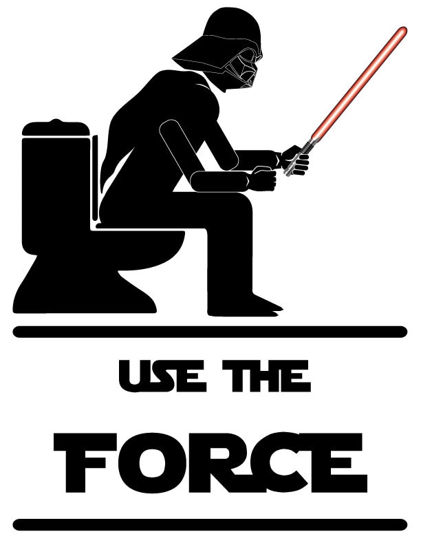 Star Wars Darth Vader Use the Force Adobe Illustrator Vector Graphic ...