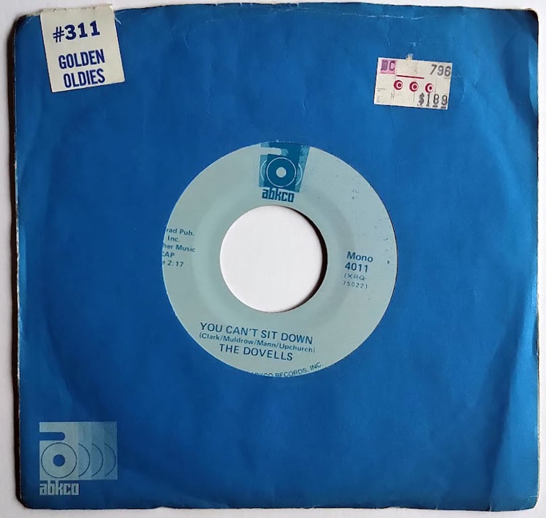 The Dovells – the Bristol Stomp / You Can't Sit Down / Vinyl- 7"- 45 ...