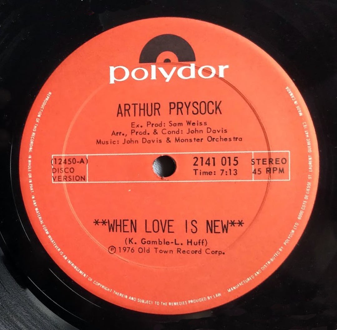 RARE* Arthur Prysock – When Love is New (disco Version) W/ All I Need ...