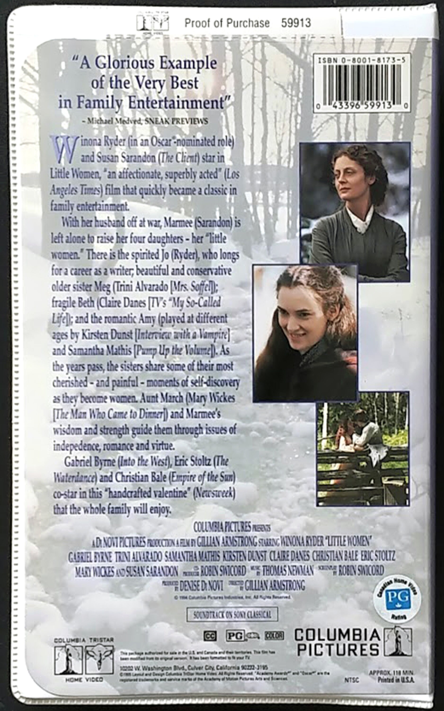 Little Women (1994) - VHS / White Clamshell Case/ Coming-of-age ...