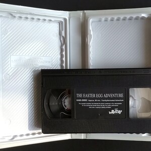 The EASTER EGG Adventure - VHS / Large White Clamshell / Song: "crazy About You" by Natalie Cole ...