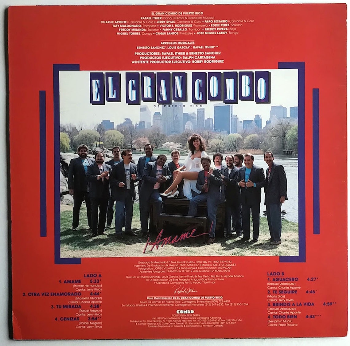El Gran Combo De Puerto Rico Amame / Vinyl LP / original 1989 Combo ...
