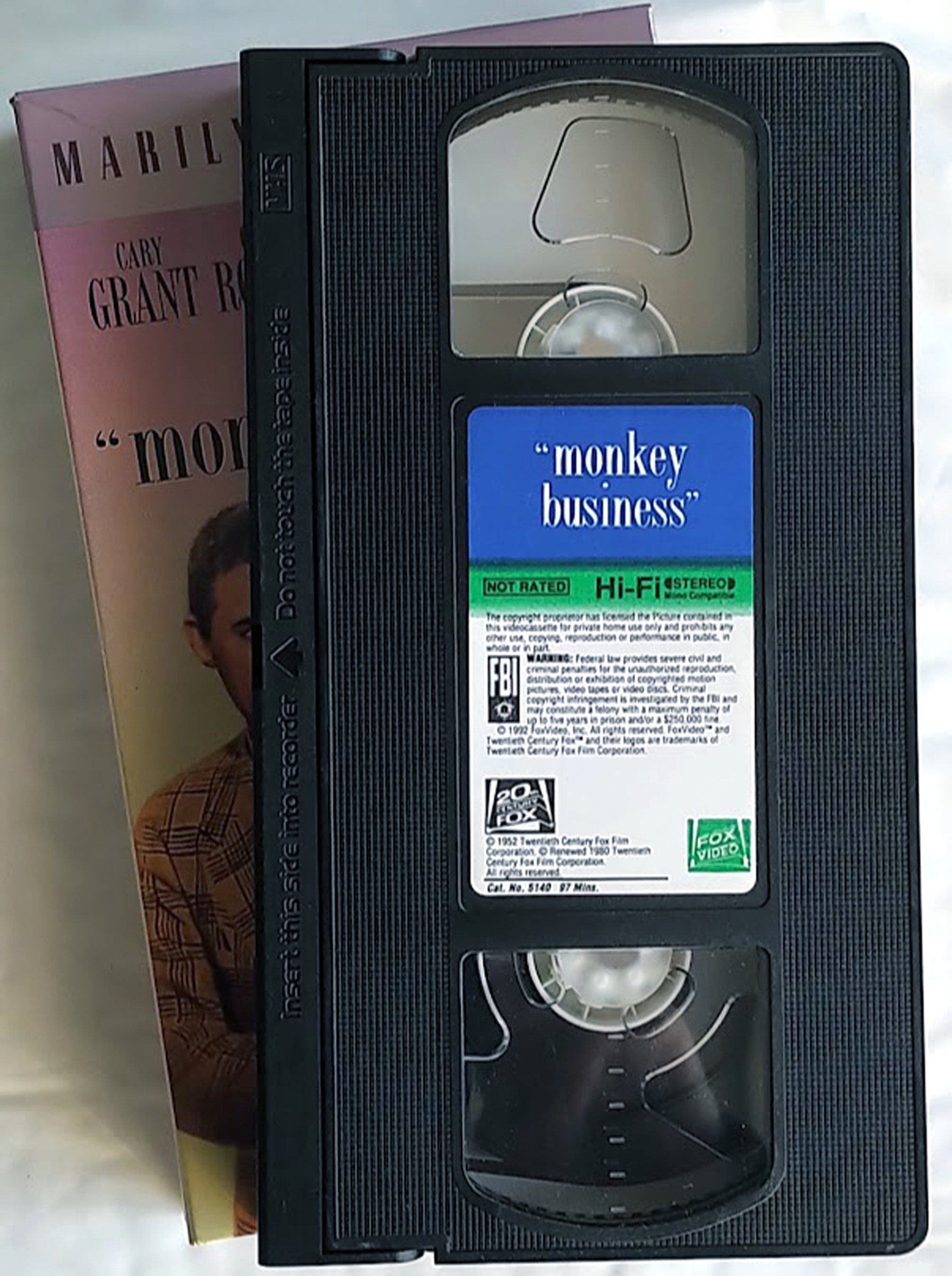 Monkey Business 1952 the Marilyn Collection VHS 1992 / Hi-fi Stereo ...