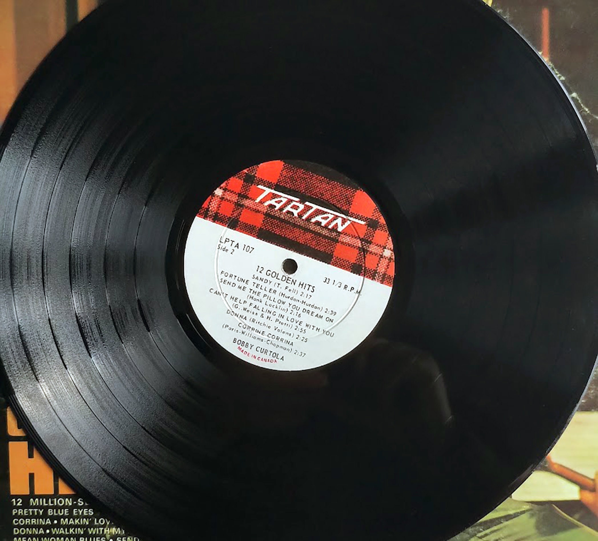 Bobby Curtola – 12 Golden Hits / Vinyl LP / *original* 1967 Tartan ...