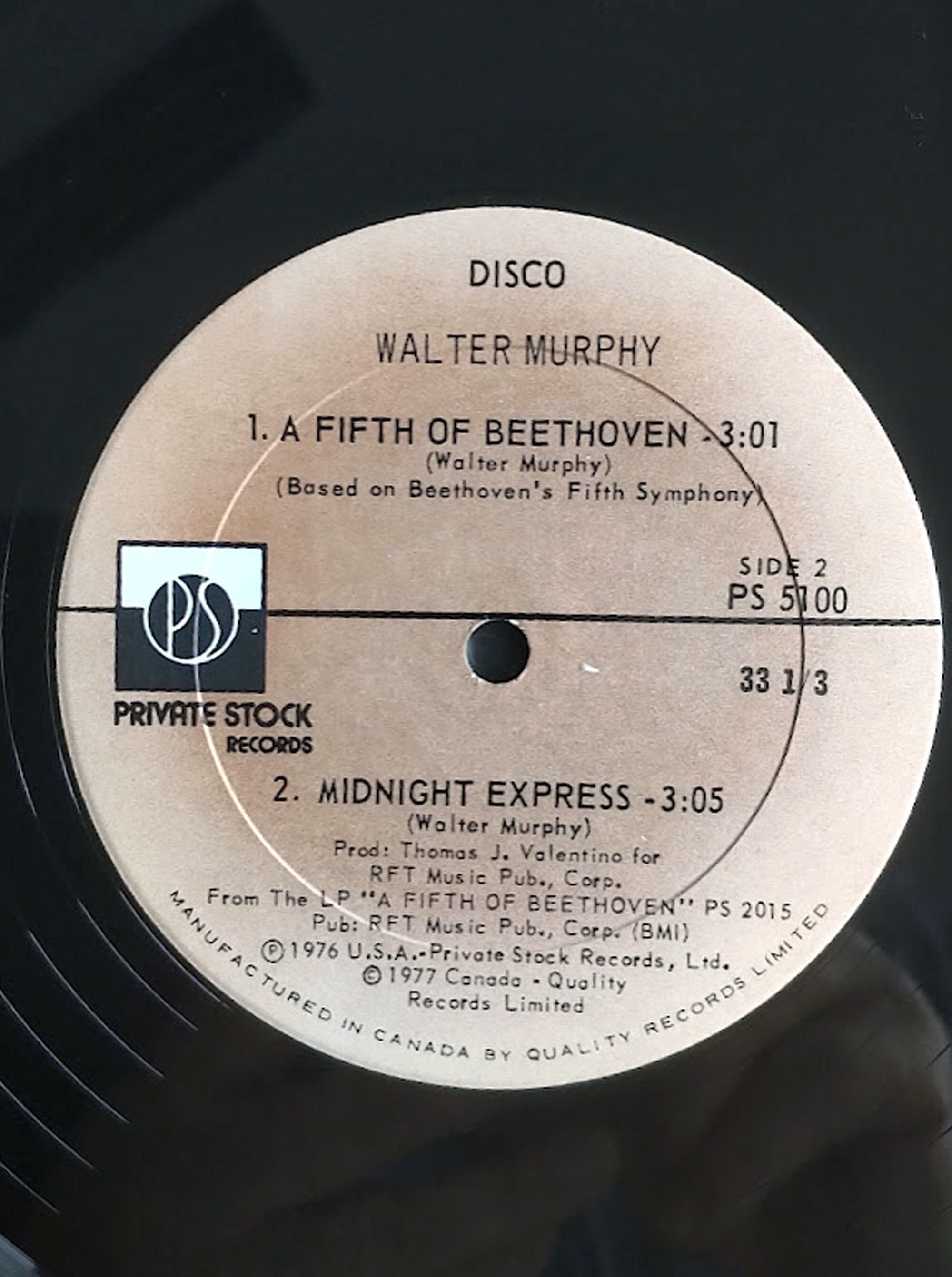 Walter Murphy Rhapsody in Blue/ A Fifth of Beethoven/ Midnight Express ...