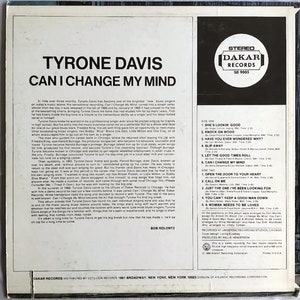 Tyrone Davis – Can I Change My Mind / Vinyl LP/ *original 1969 Dakar Records US Release/ First ...