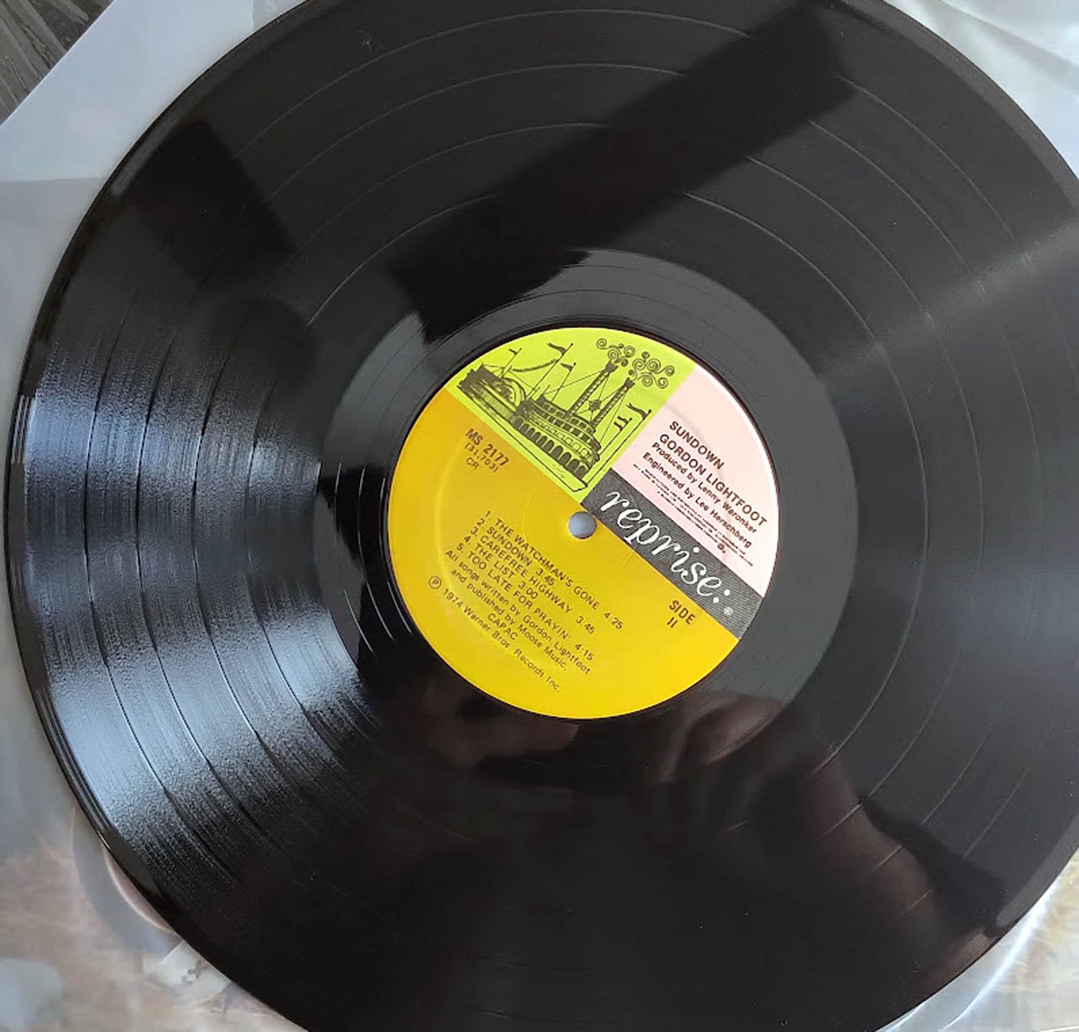 Rare label Variant Gordon Lightfoot Sundown / Vinyl LP / original 1974 ...