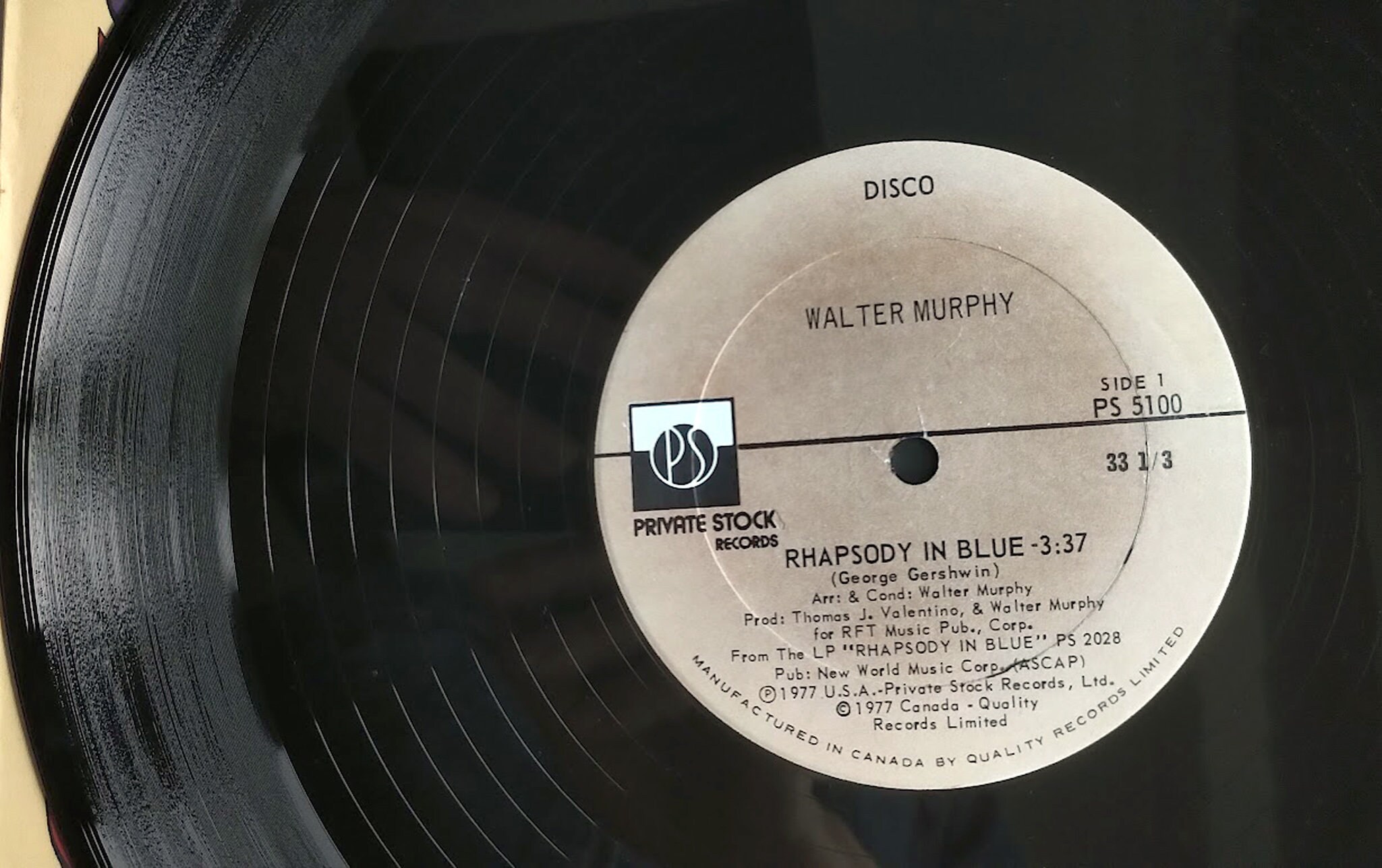 Walter Murphy Rhapsody in Blue/ A Fifth of Beethoven/ Midnight Express ...