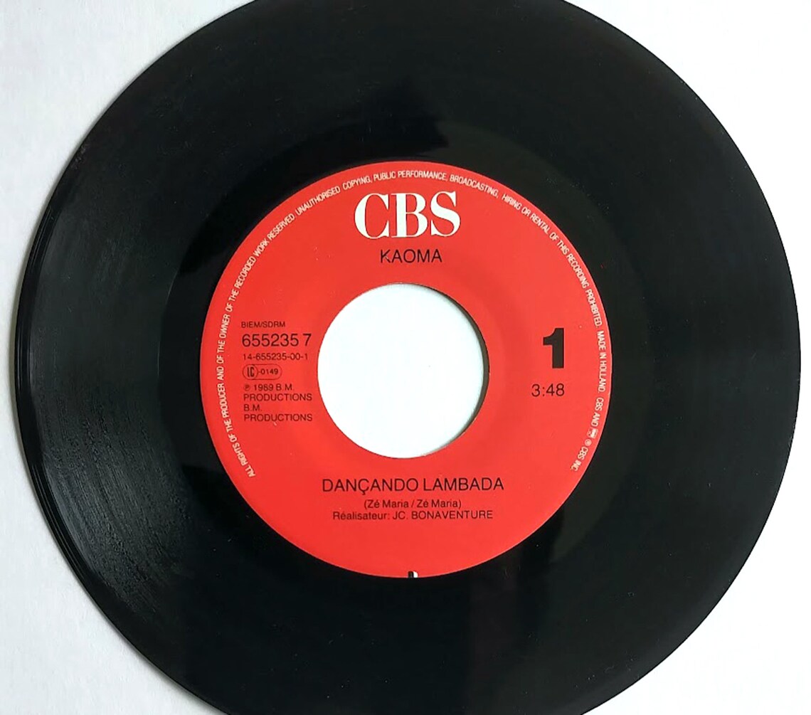 Kaoma - Dançando Lambada / Vinyl - 7"- 45 RPM Record/ *original 1989 ...