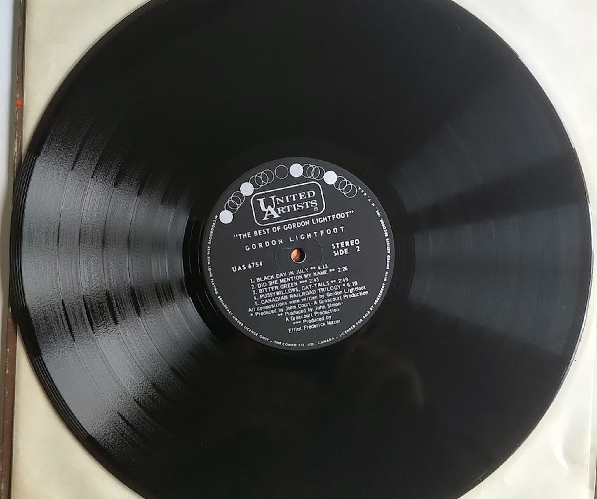 Gordon Lightfoot the Best of Gordon Lightfoot / Vinyl LP / original ...