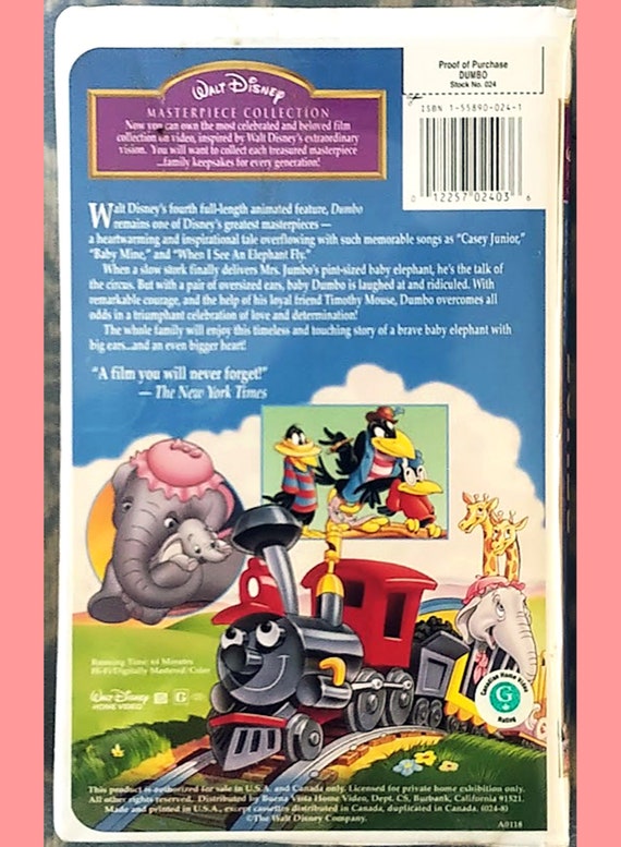 Dumbo Vhs 1985