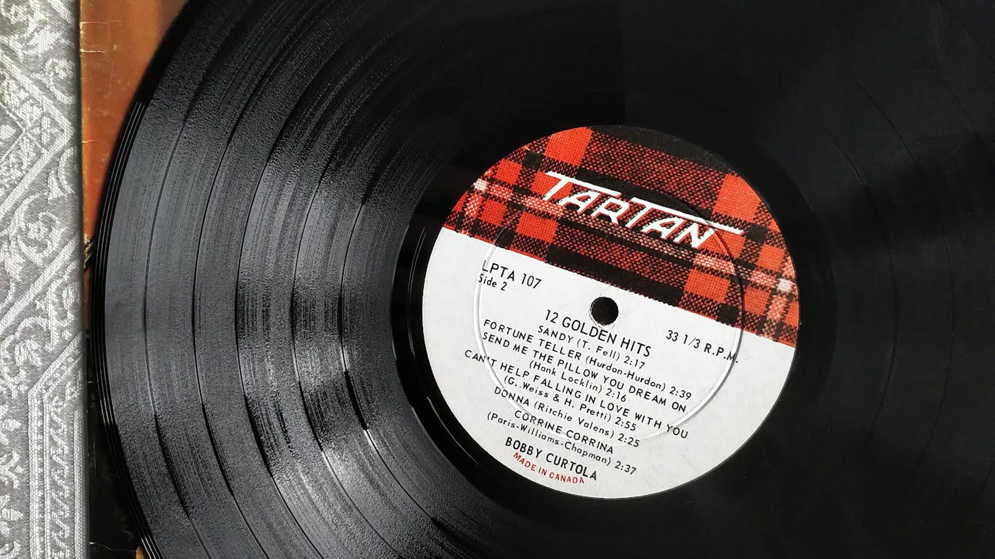 Bobby Curtola – 12 Golden Hits / Vinyl LP / *original* 1967 Tartan ...