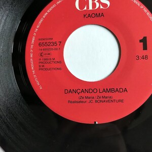 Kaoma - Dançando Lambada / Vinyl - 7"- 45 RPM Record/ *original 1989 ...