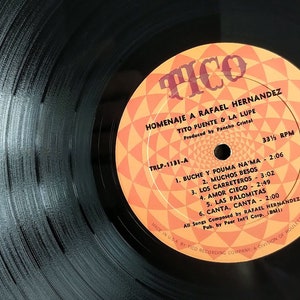Rare* Tito Puente Y La Lupe – Homenaje A Rafael Hernandez / Vinyl LP ...