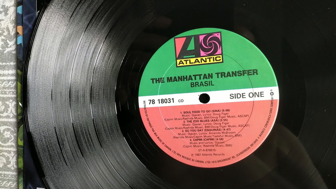 The Manhattan Transfer BRASIL / Vinyl LP/ Original 1987 Atlantic ...