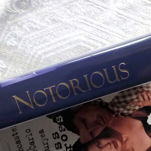 Notorious (1946) - VHS (1998) / Gold, Hard Clamshell Case / Digitally ...