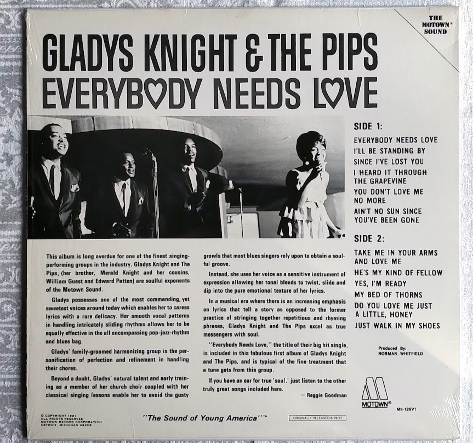 Gladys Knight & the Pips – Everybody Needs Love / Vinyl LP/ 1981 Motown ...