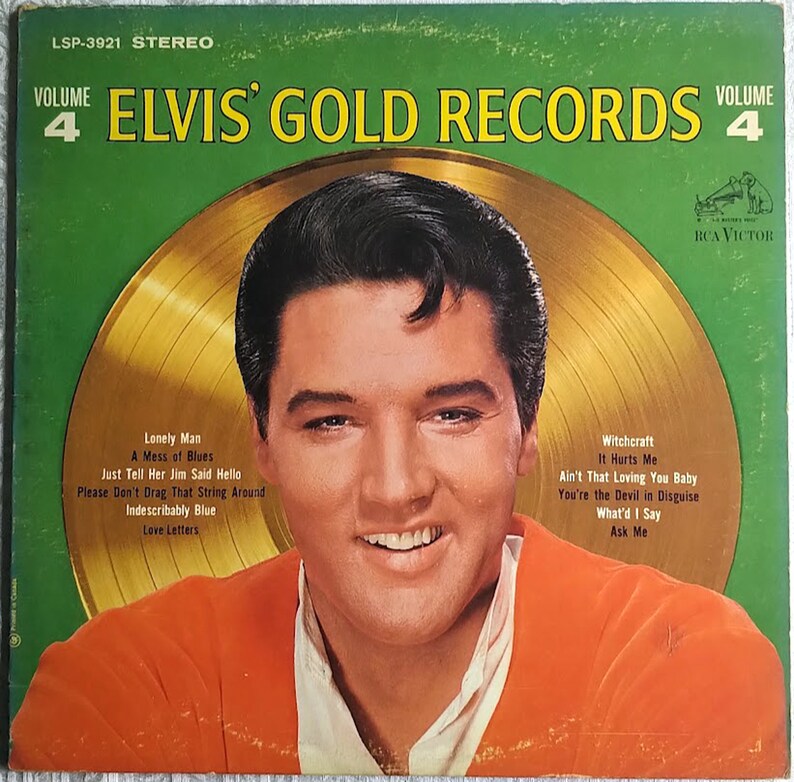 Elvis Presley Elvis' Gold Records Volume 4 / Vinyl LP/ original 1968 ...