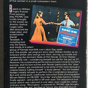 PICNIC 1955 Columbia Classics VHS 1990 / Letter-box Format 2.55:1 / Hi ...