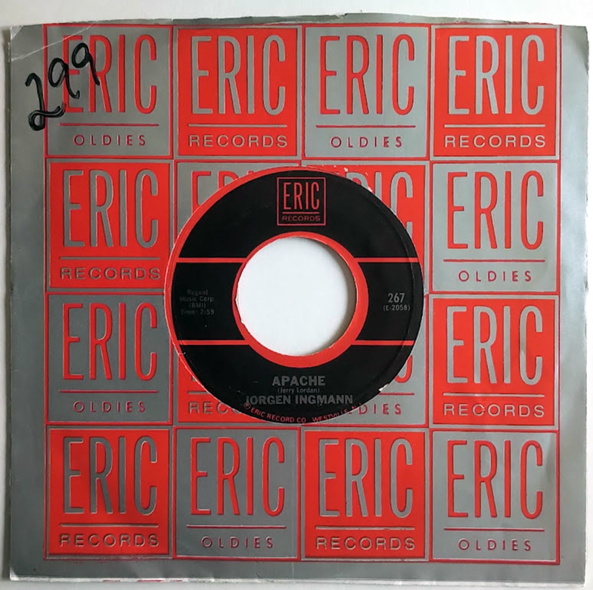 The Champs / Jorgen Ingmann – Tequila/ Apache / Vinyl 7"- 45 RPM Record ...