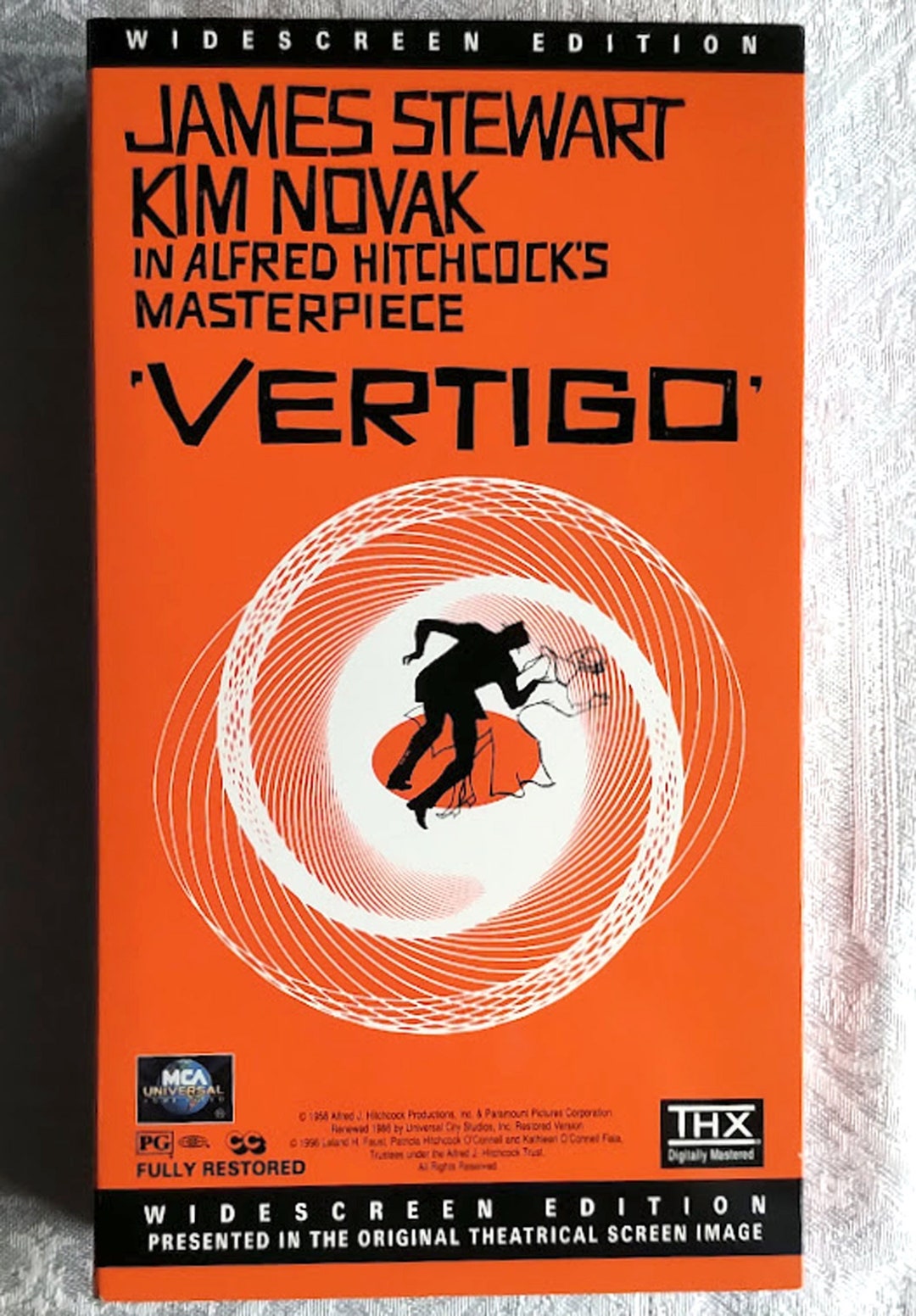 Vertigo 1958 MCA Universal VHS 1997/ Original Widescreen Edition/ THX ...