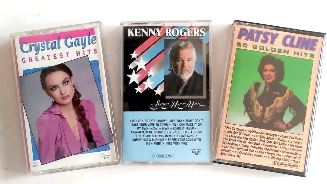 Crystal Gayle – Kenny Rogers - Patsy Cline / Audio Cassettes Set/ CG ...
