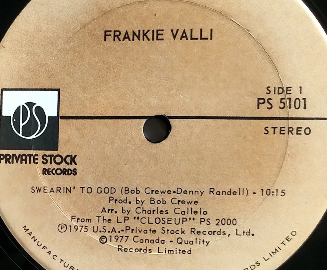 Frankie Valli - Swearin' to God (extended Version) W/ Boomerang & Can't ...