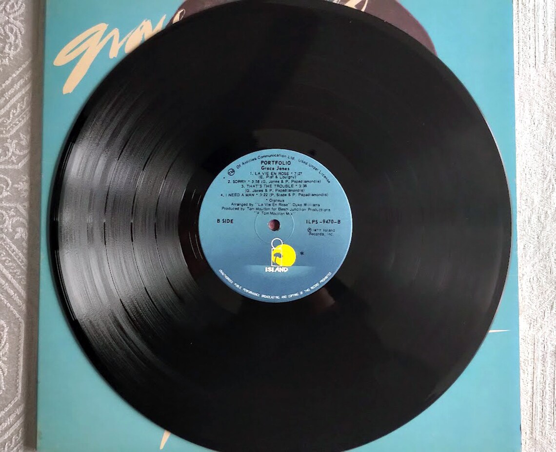 Grace Jones – Portfolio / Vinyl LP / *1977 Island Records Release (blue ...