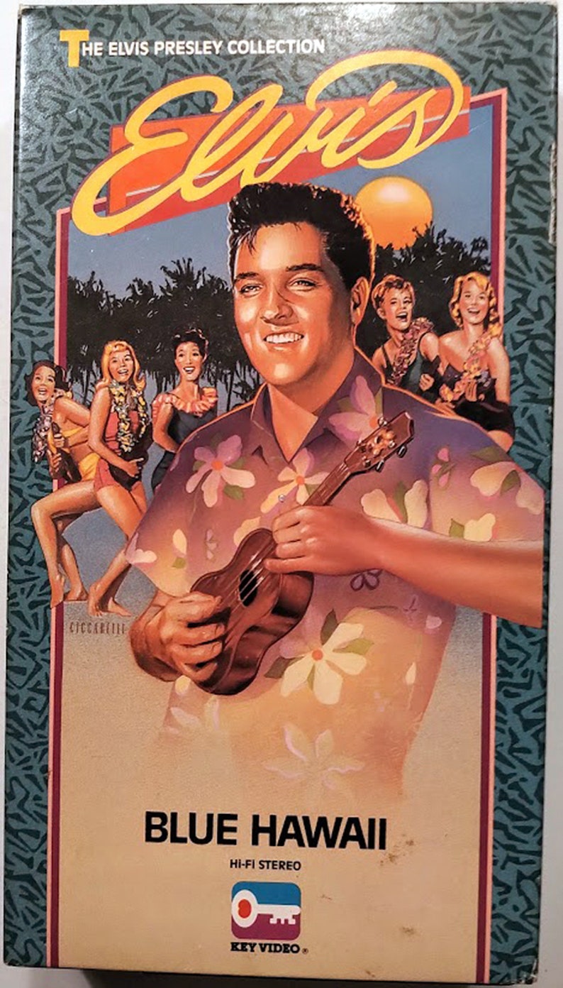 Elvis blue Hawaii 1961 VHS 1987 / the Elvis Presley Collection / Hi-fi Stereo/ Elvis Presley ...