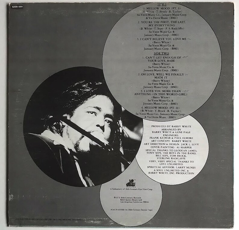 Barry White – Can't Get Enough / Vinyl LP / **original 1974 20th ...